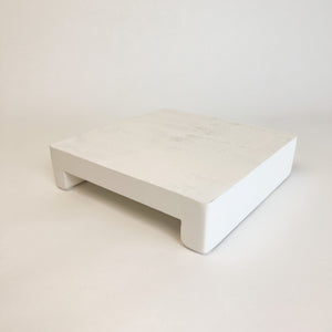 White Wood Serving Board/Risers– LINEN & SAND
